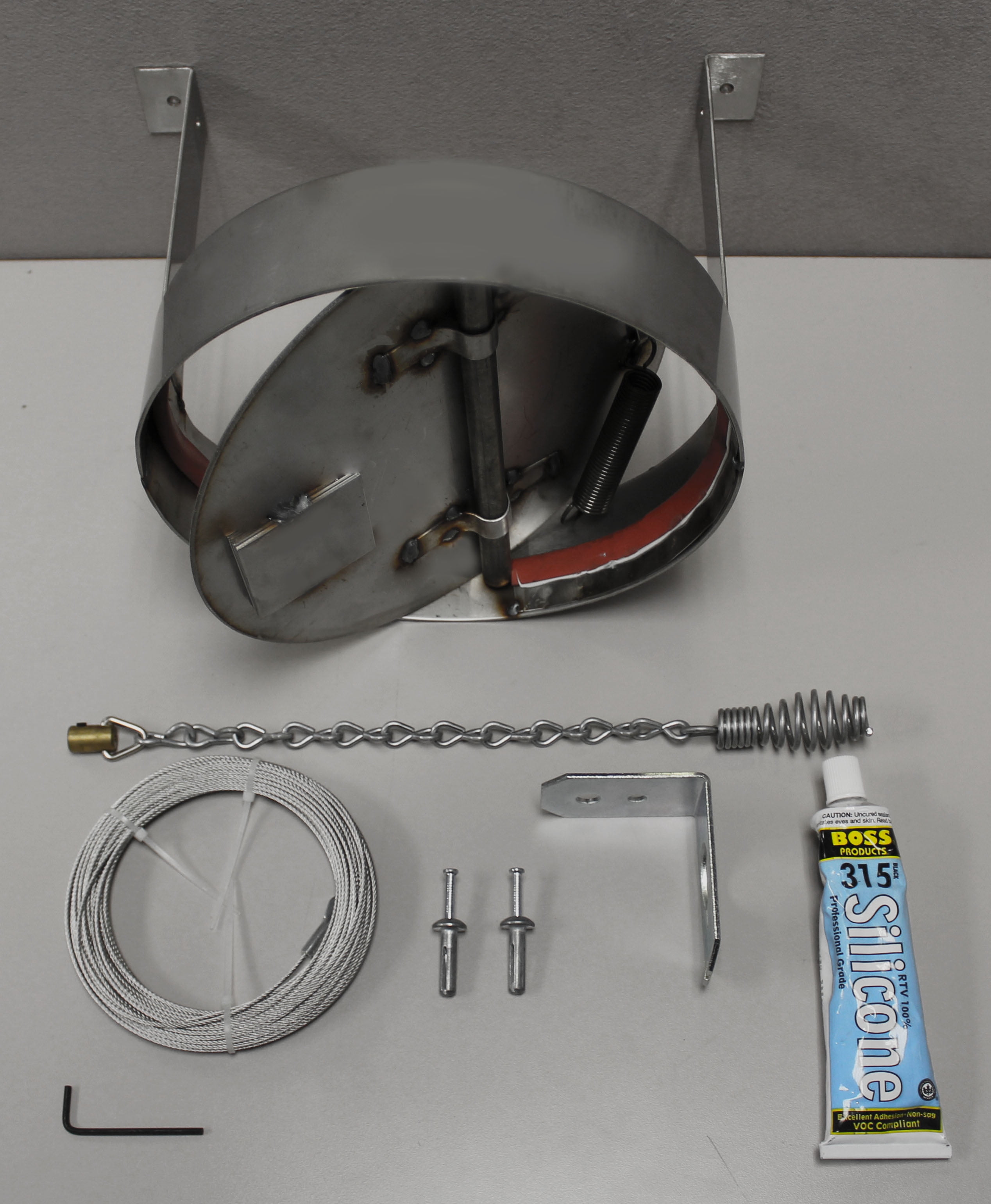 "Premier 8"" Drop-In Damper, Stainless Steel, Removable Lid, Lifetime ...