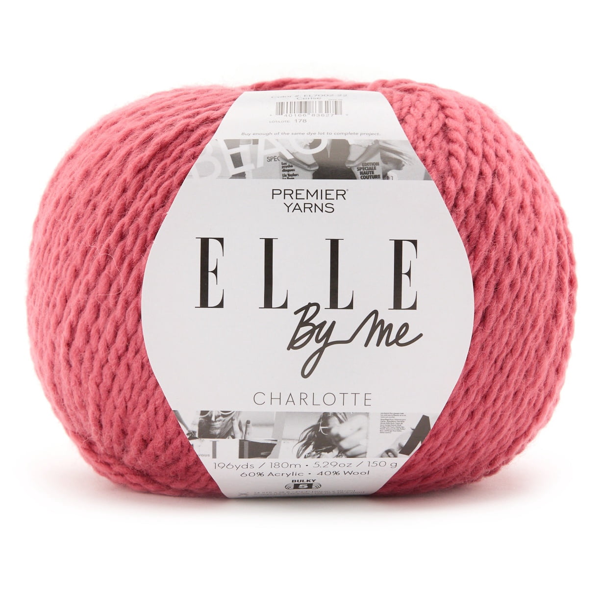 Premier Elle By Me Charlotte Solids Yarn-Cerise - Walmart.com