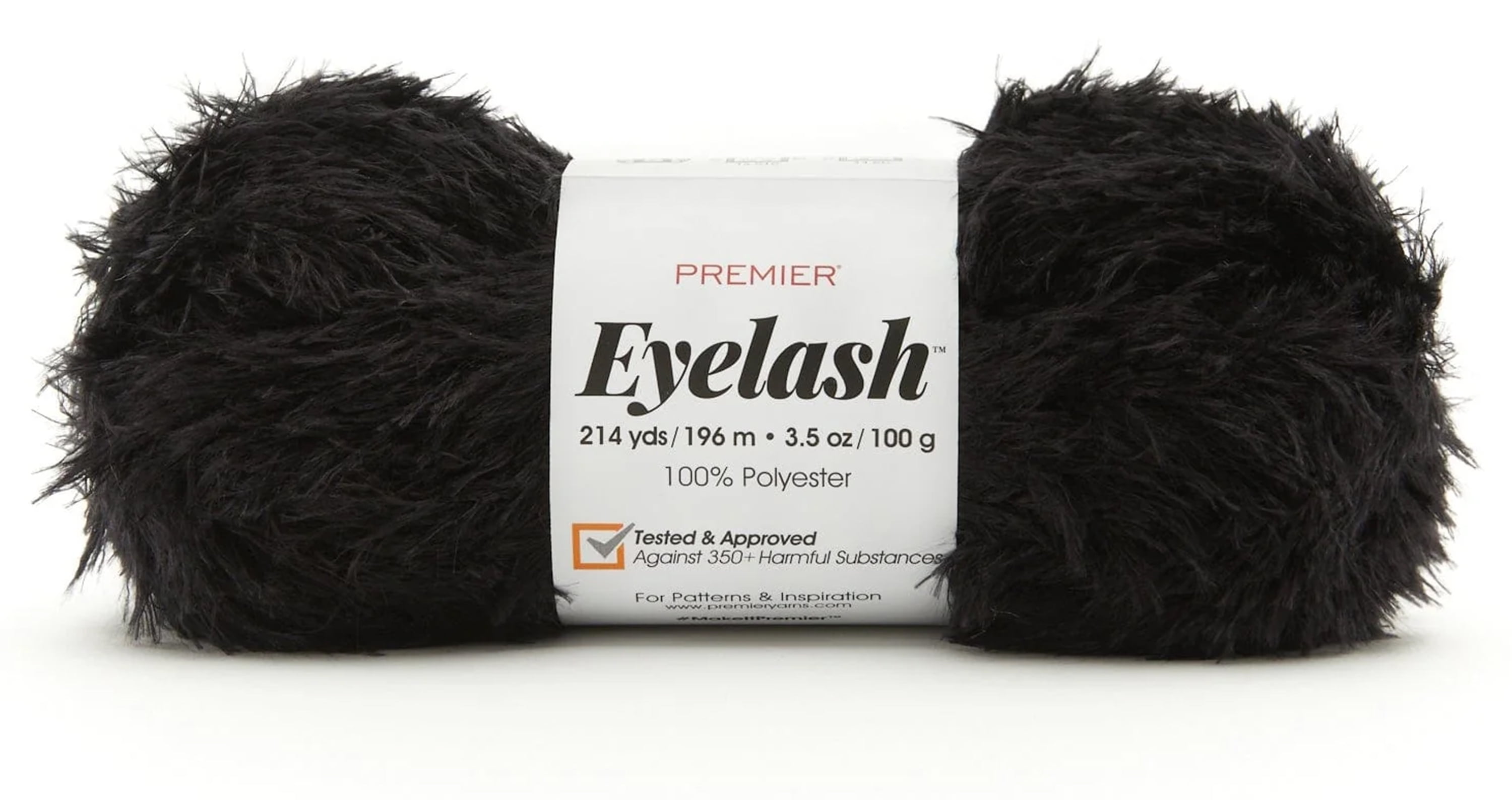 Soft Eyelash Yarn, Black, Machine Washable, Suitable for Sensitive Skin ...