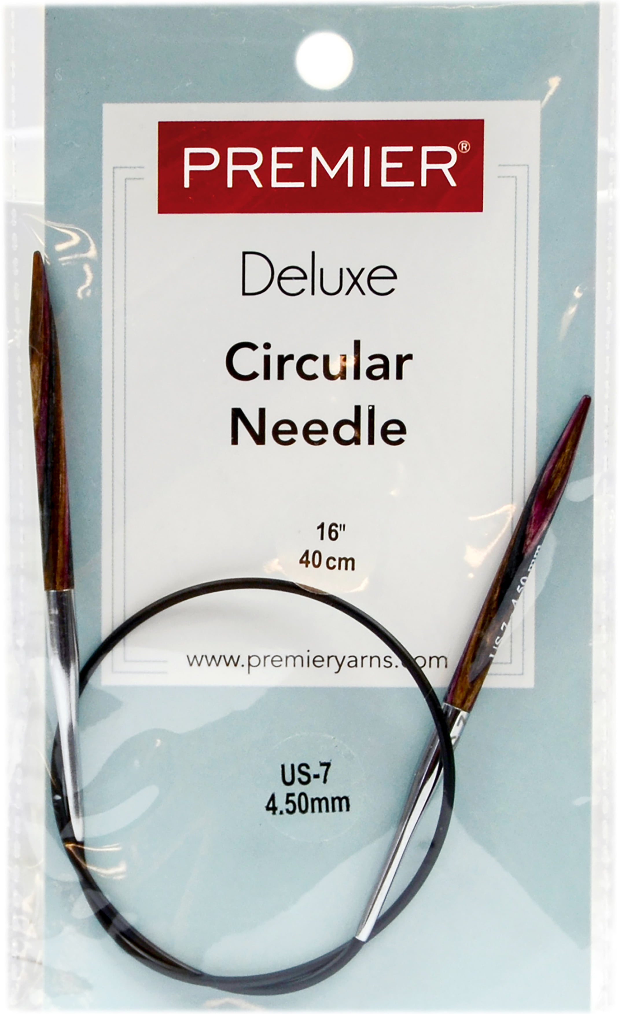 Premier Fixed Circular Knitting Needles 16"-Size 7/4.5mm - Walmart.com
