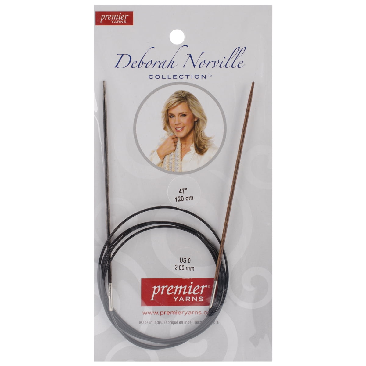 Deborah Norville Fixed Circular Needles 47 Inch-Size 0/2.0mm - Walmart.com