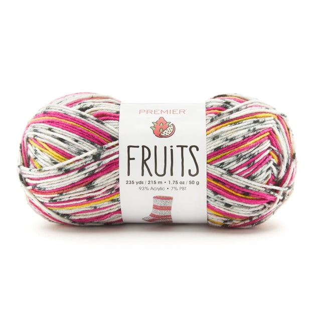Premier Brand Fruits Sock Yarn, Crochet Weight, Acrylic-Based, Machine ...