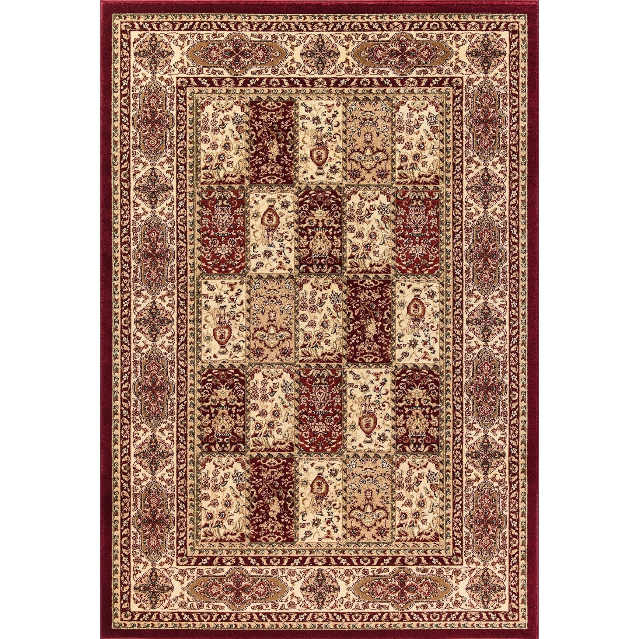 Premier GAD Classic Collection Baykal Red Cream Traditional Area Rug 7 ...