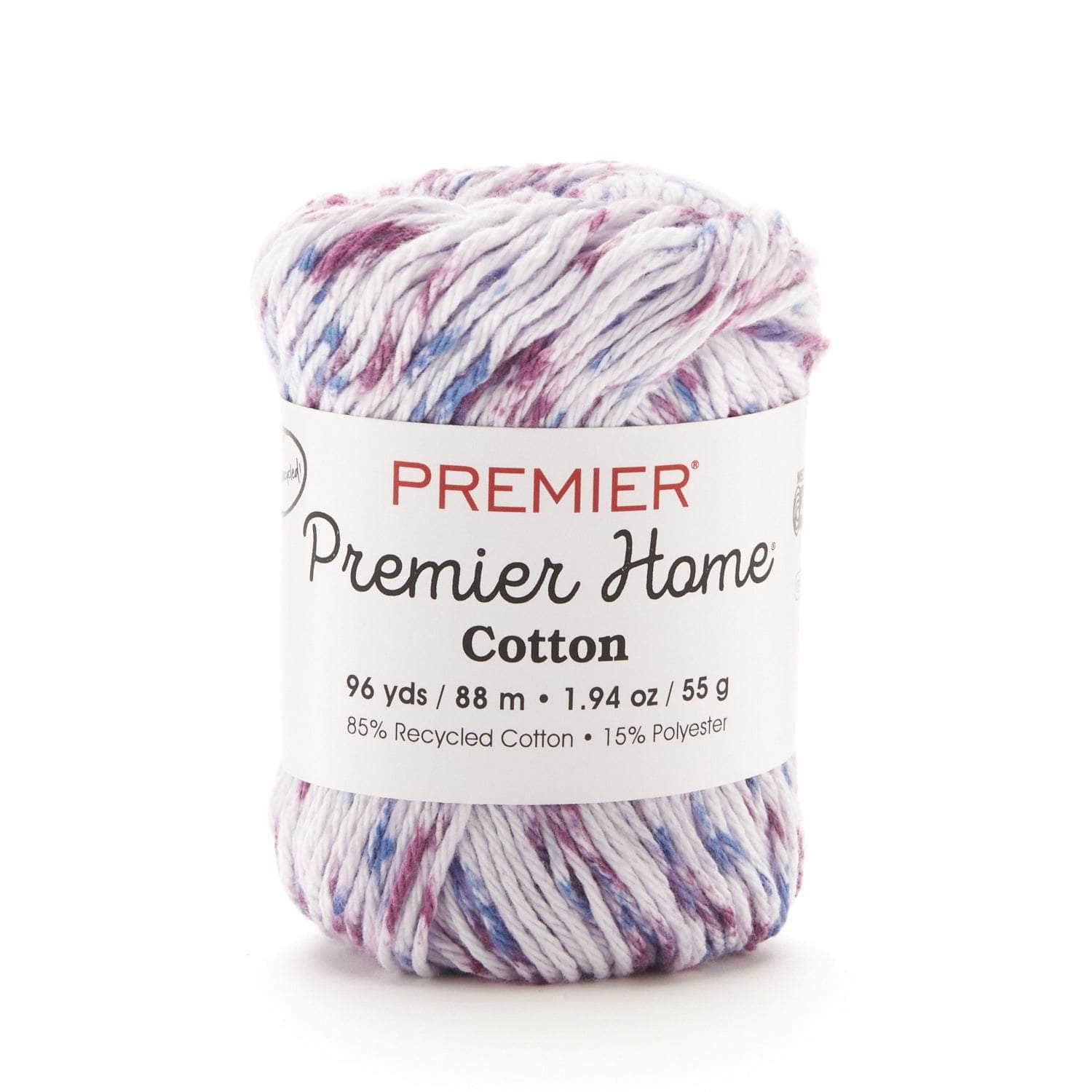 Premier Home Durable Cotton Blend Yarn-Blueberry Speckle, Medium Weight ...