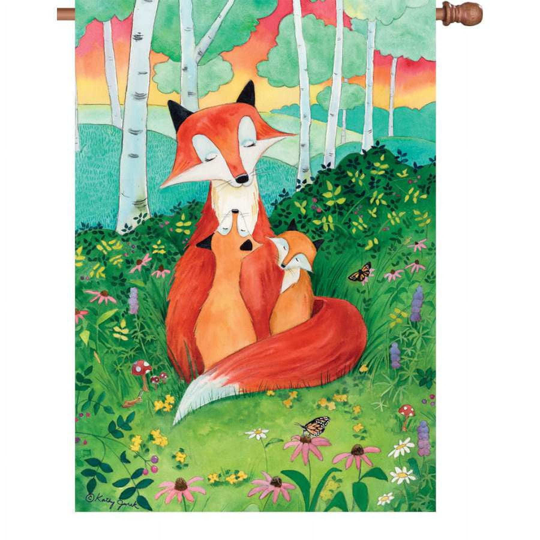Premier House Size Flag - Fox Family - Walmart.com