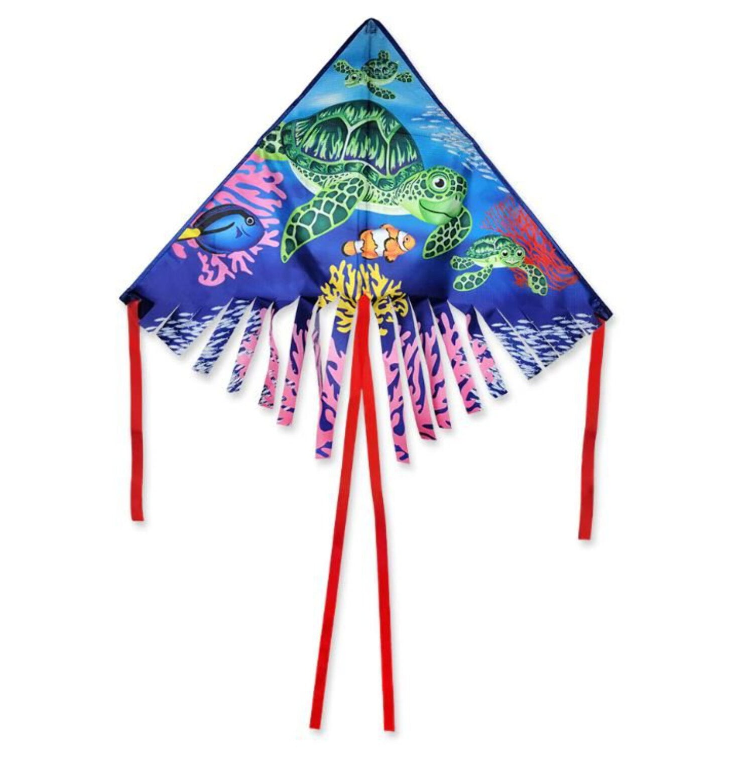 Premier Kites 28 Fringe Delta Kite - Sea Turtle - Walmart.com