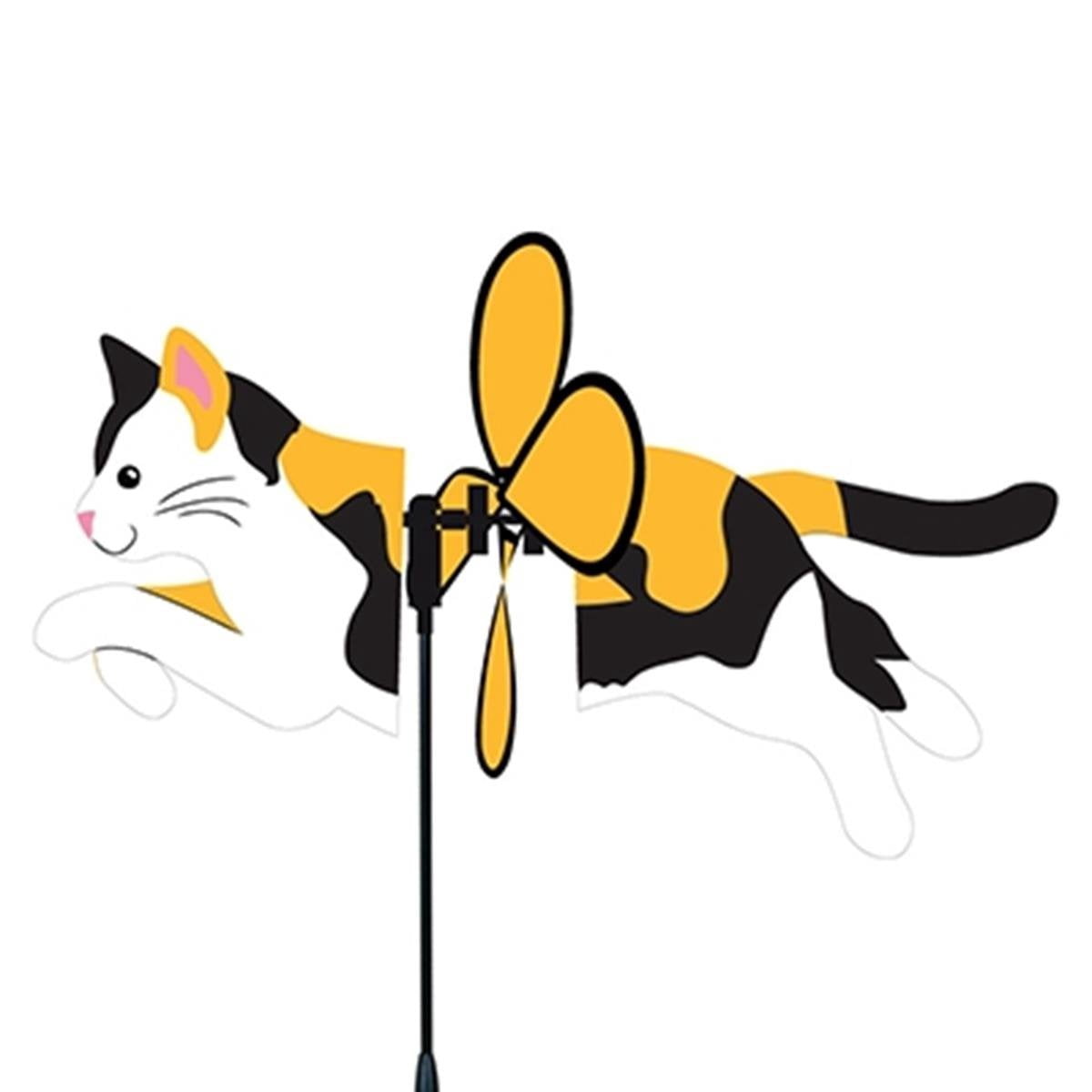 Premier Kites Spinning Wind Calico Cat Yard Spinner in Durable UV ...