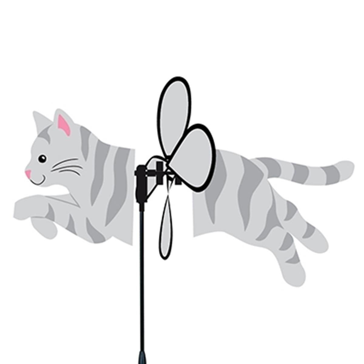Premier Kites Gray Tabby Cat Yard Spinner - Walmart.com