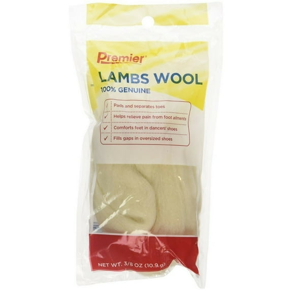 Premier Lambs Wool, 3/8 Oz, Cushions Corns and Abrasions, Breathable ...