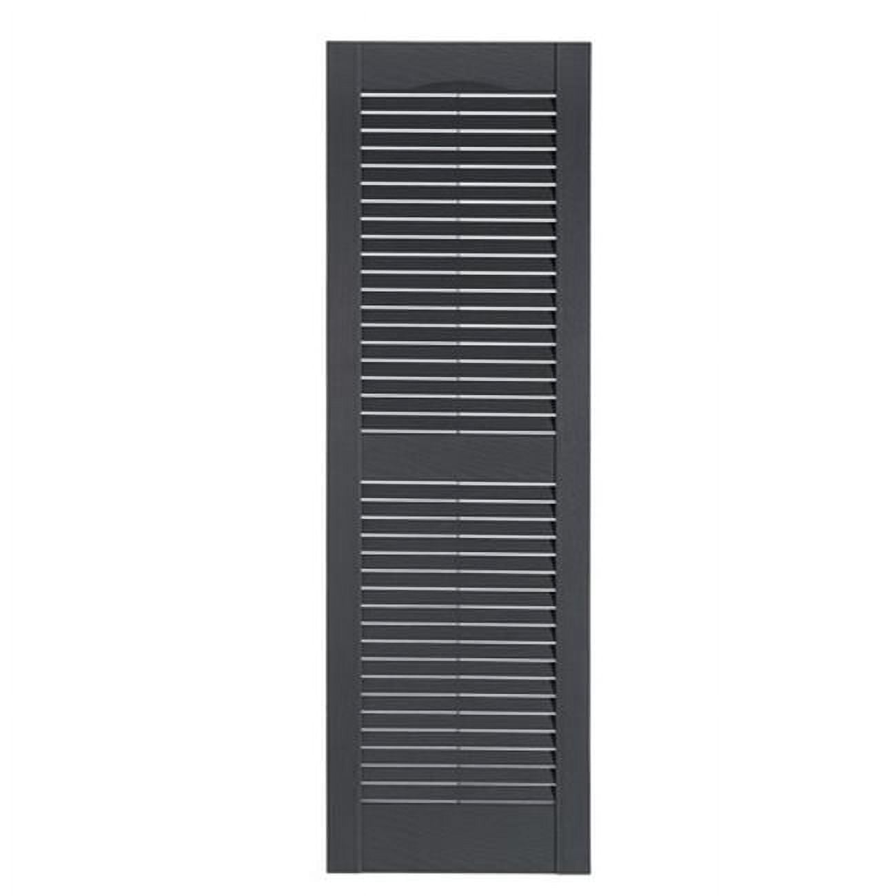 Premier Louver Exterior Decorative Shutter, Dark Gray - 15 x 43 in ...