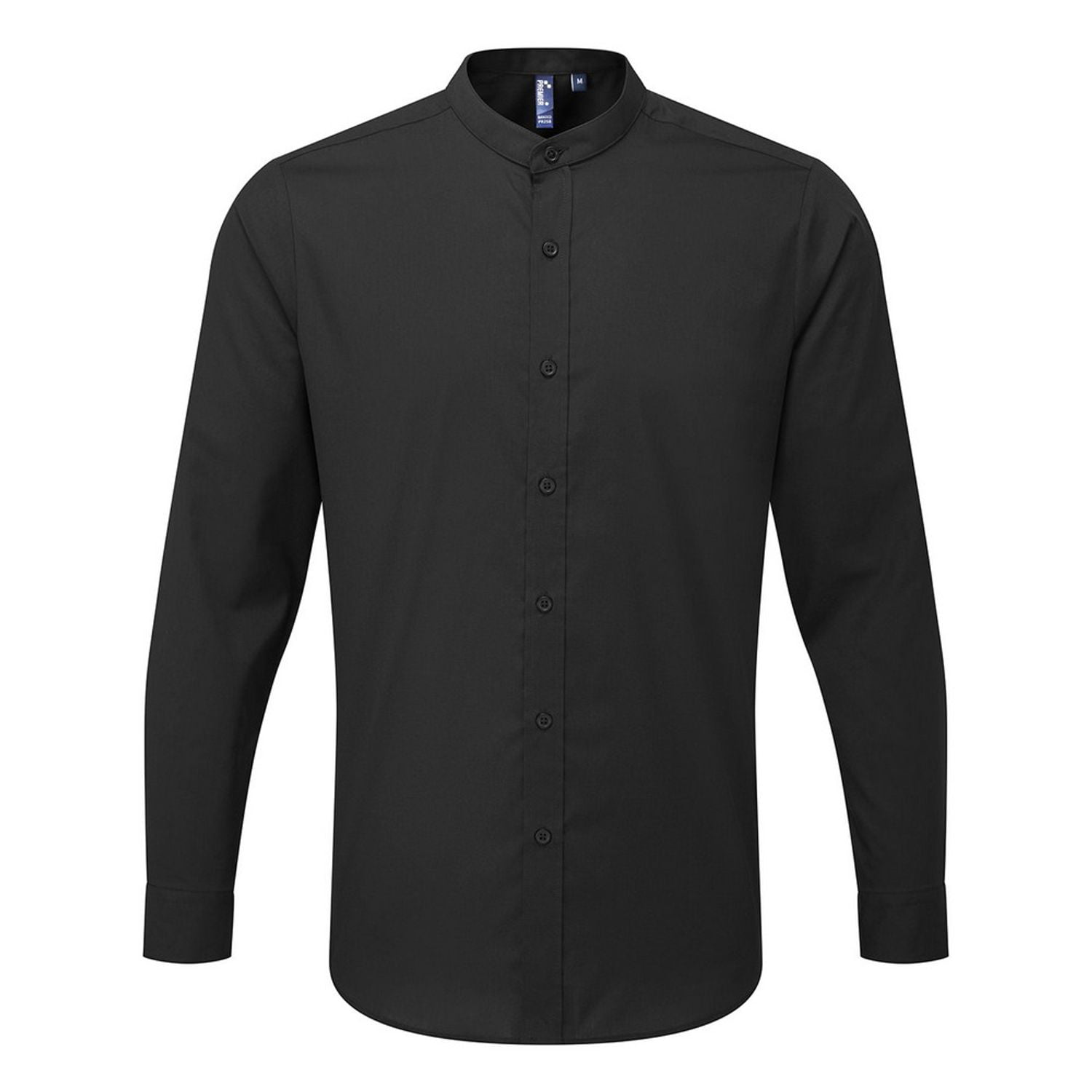 Premier Mens Banded Collar Long-Sleeved Formal Shirt - Walmart.com