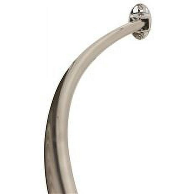 Premier Neverrust Permanent Mount Curved Shower Rod, 60 In., Chrome ...