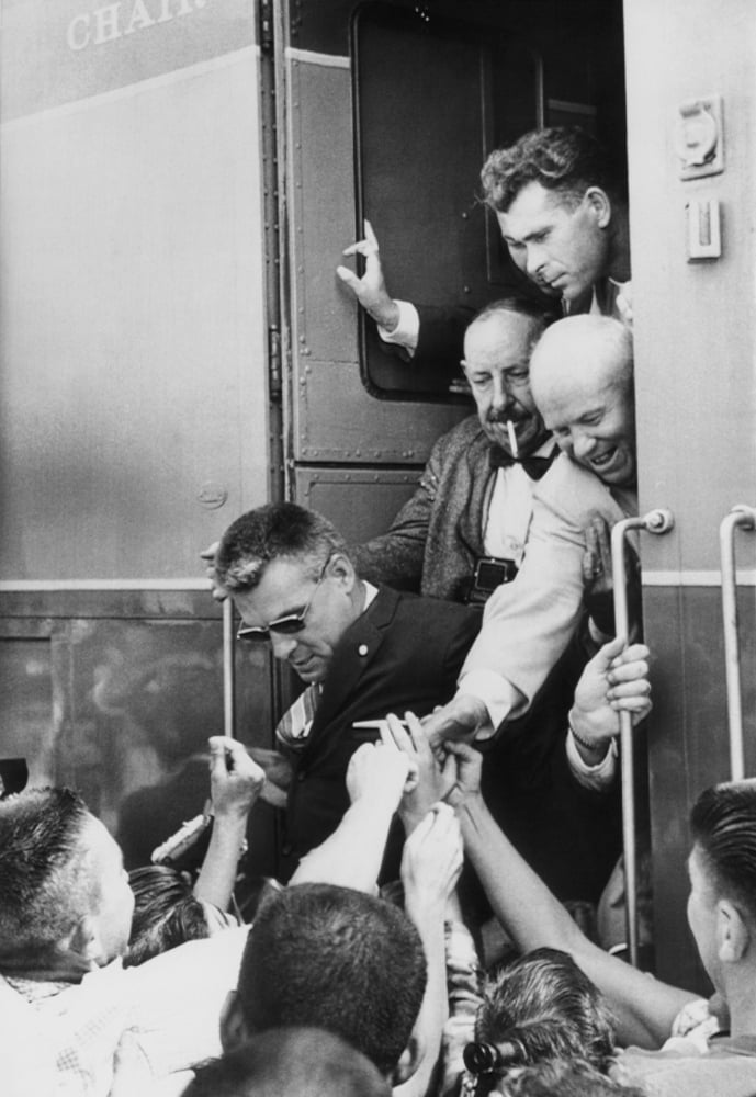 Premier Nikita Khrushchev Reaches Out For One Last Handshake From His ...