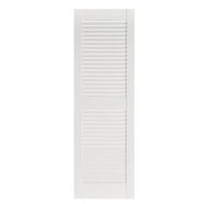 Premier One-Piece #001 White Raised Panel Decorative Exterior Shutters ...