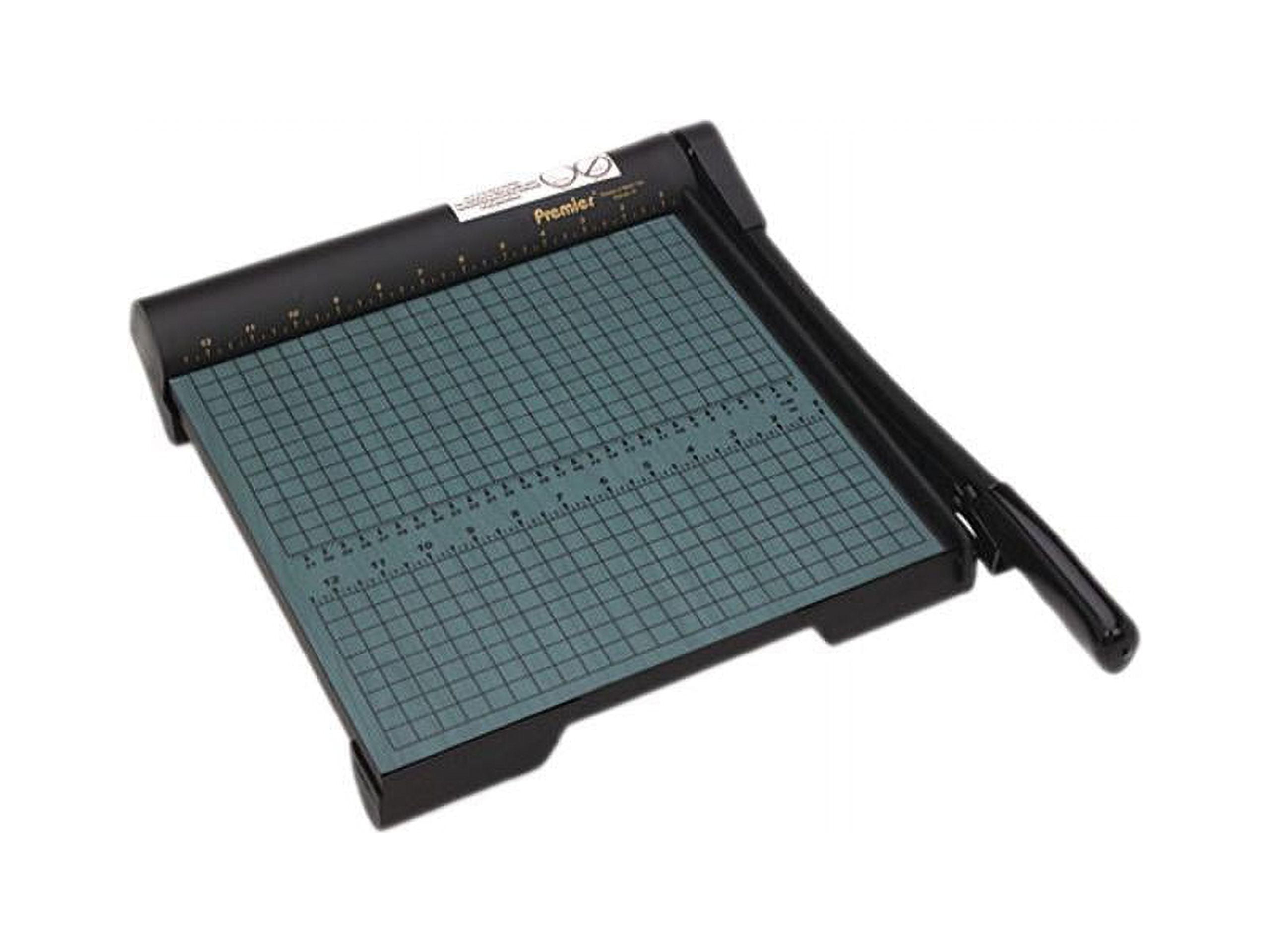 Premier Heavy Duty Paper Trimmer, 20 Sheets, Hardened Steel Blade, Wood ...