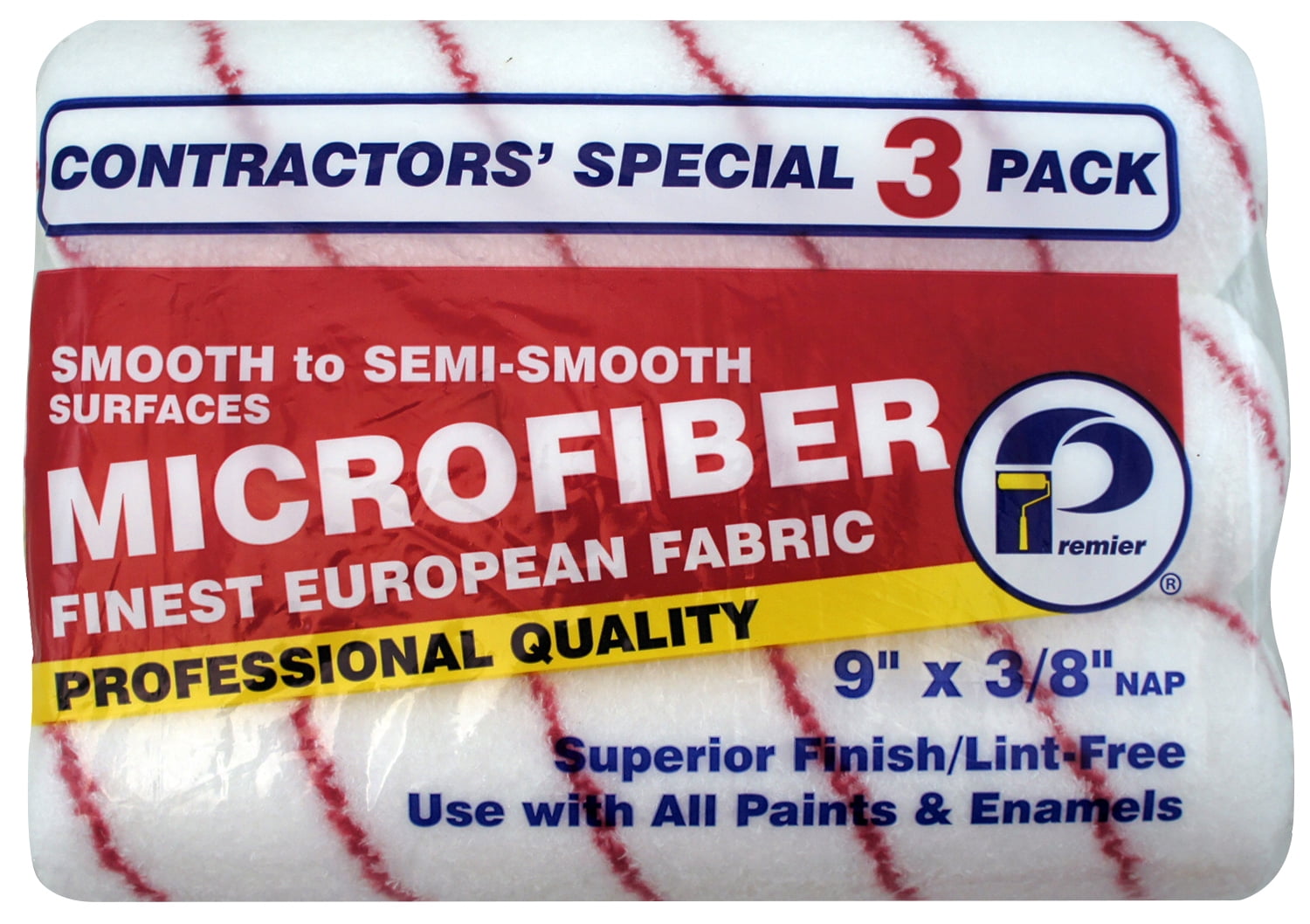 Premier Home Improvement Professional Paint Roller - Ultra Smooth 9” x ...