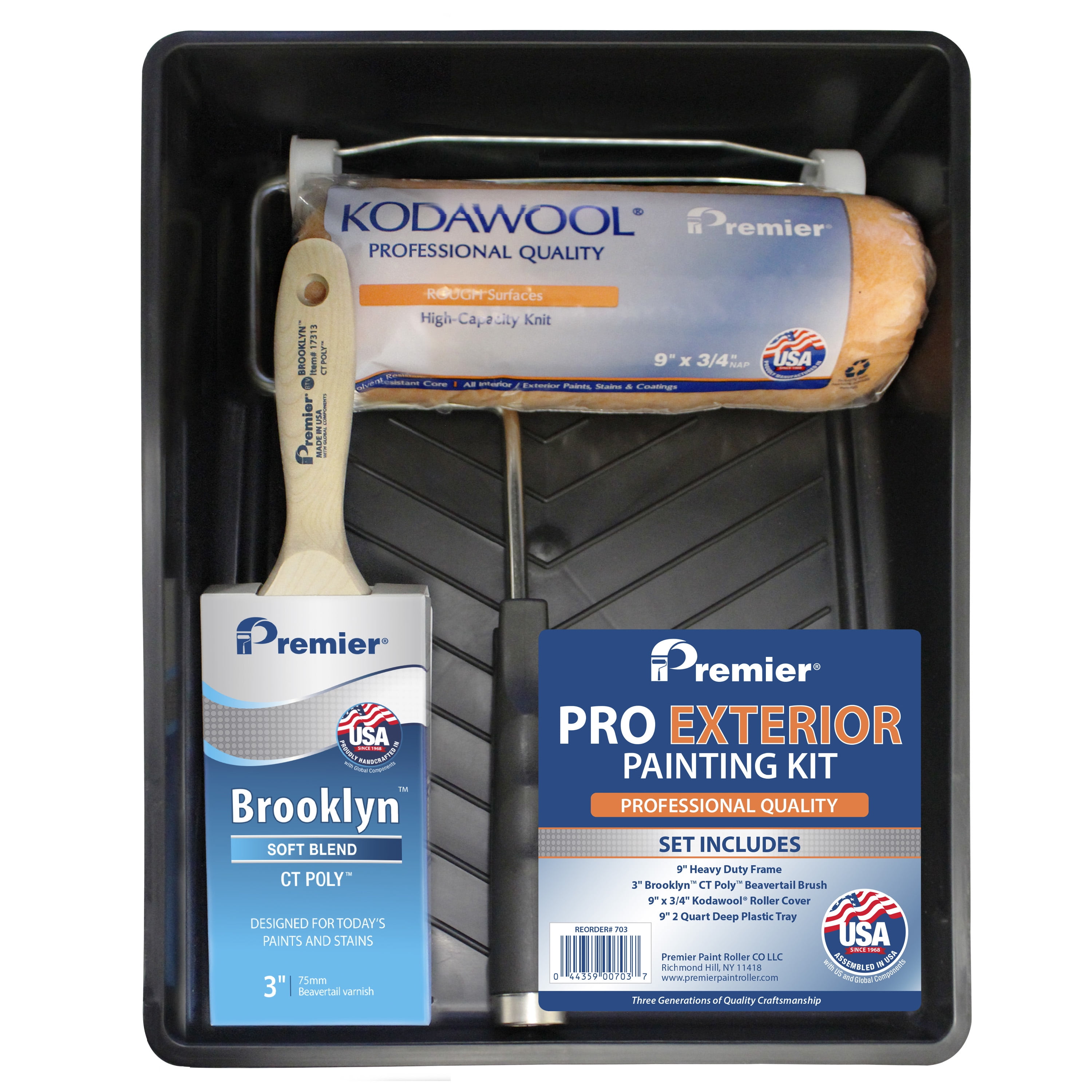 Premier Paint Roller 4-Piece Pro Exterior Painting Kit - Walmart.com