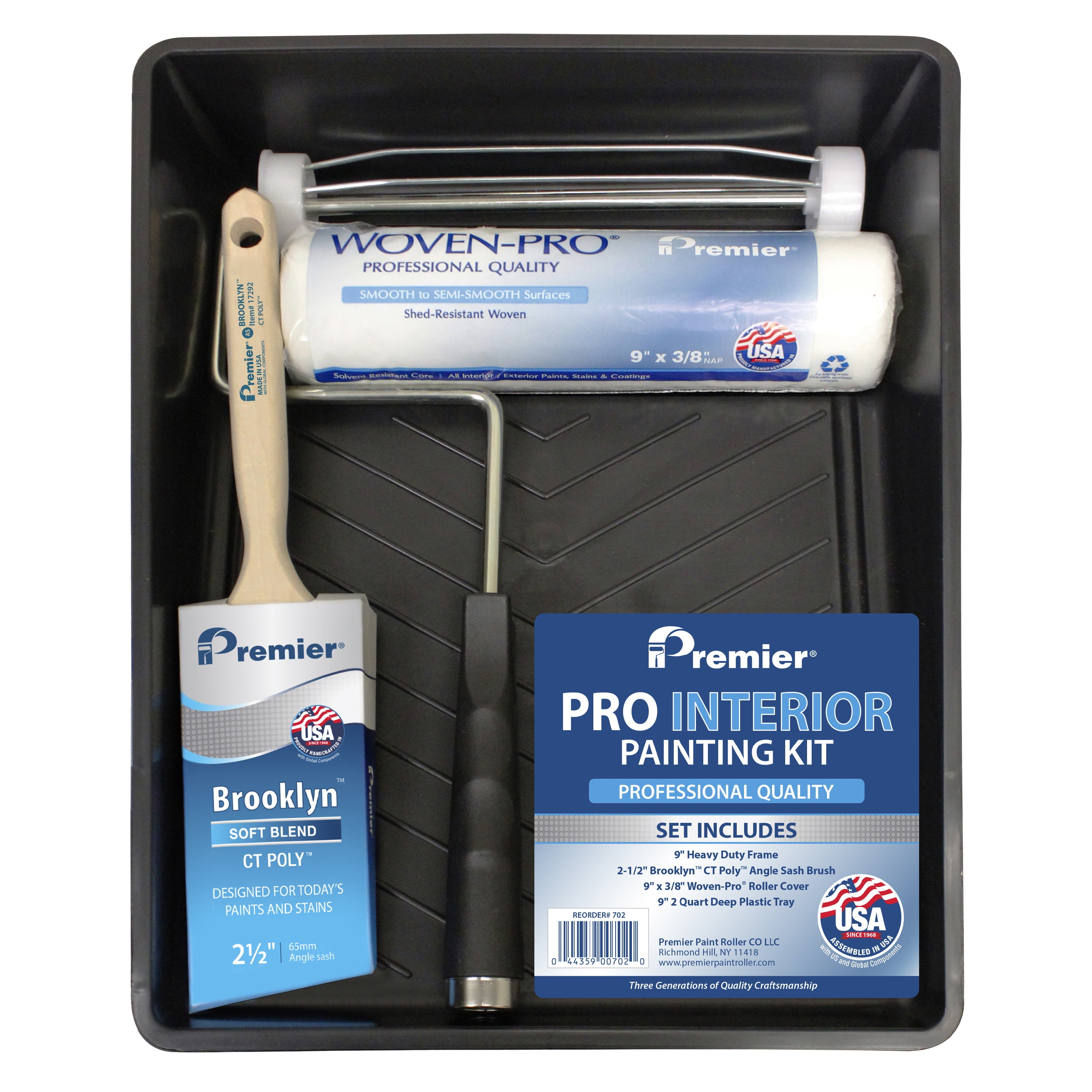 Premier Paint Roller 4-Piece Pro Interior Painting Kit - Walmart.com