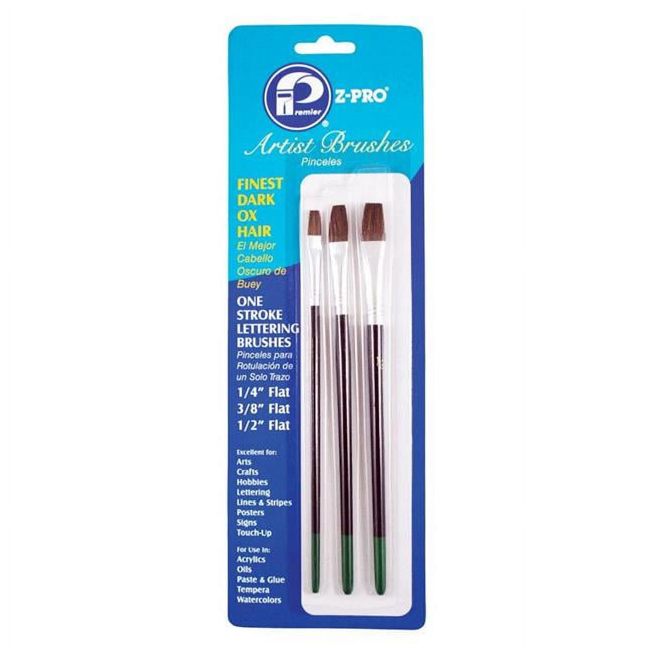 Premier Paint Roller AR10106 Artist Brush Ox-Hair Lettering Carded ...