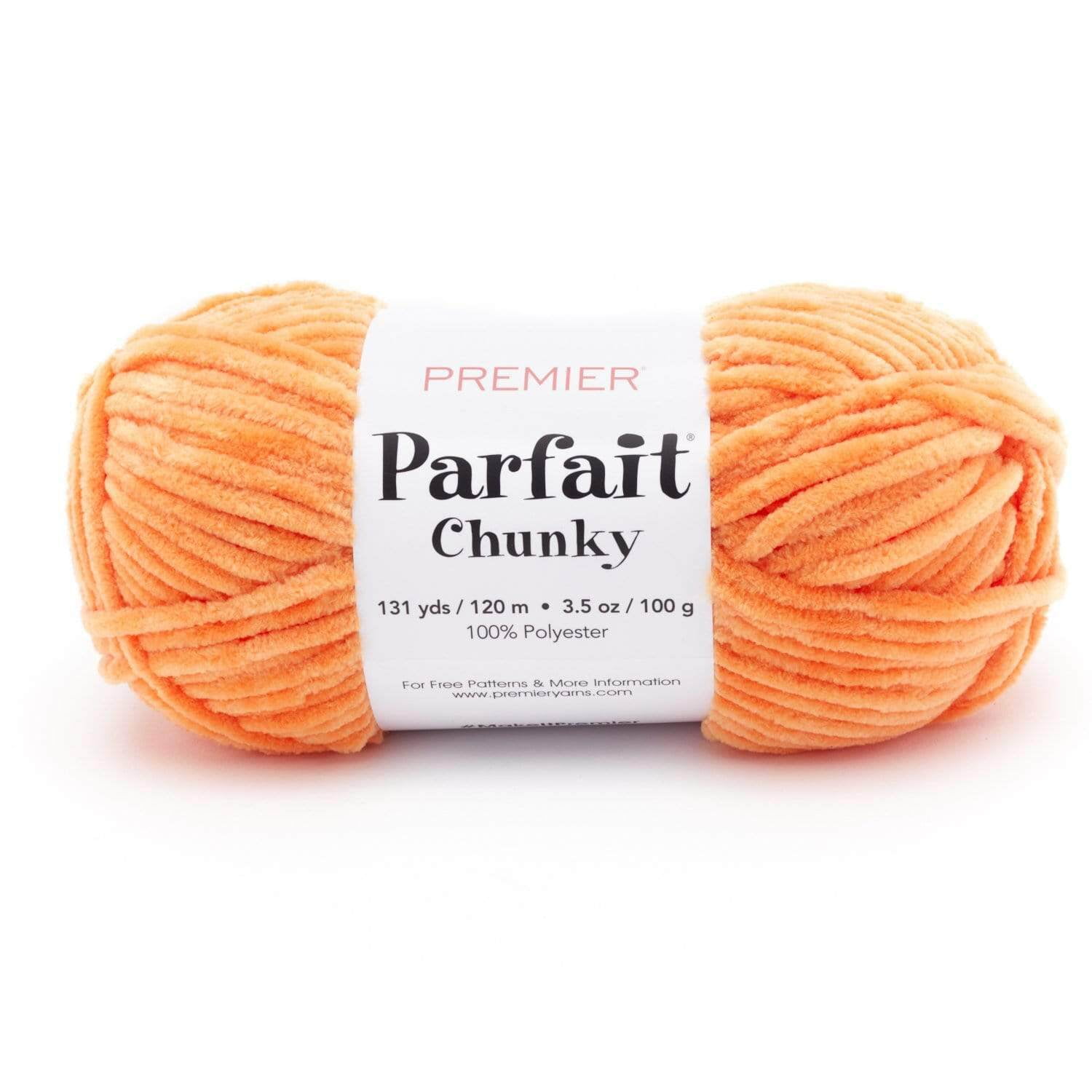 Premier Parfait Premium Chunky Yarn-Tangerine, Machine Washable, 100% ...