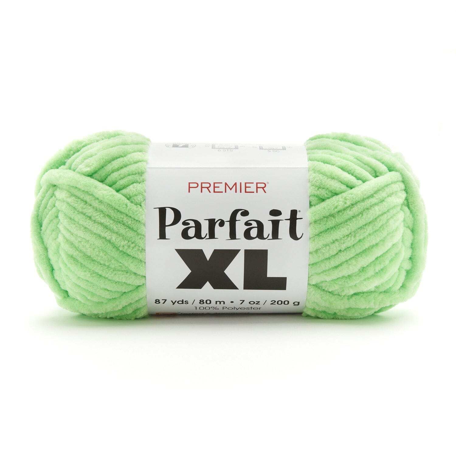 Premier Parfait XL Chunky Yarn - Key Lime, Jumbo Weight, 100% Polyester ...
