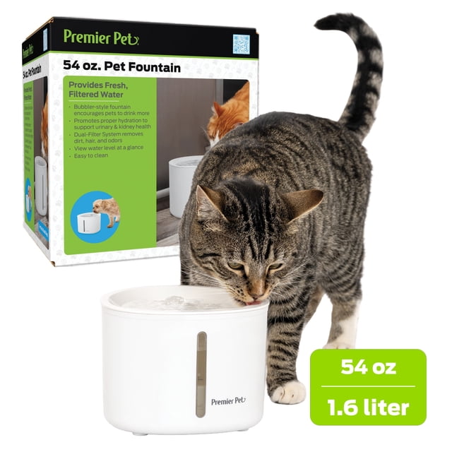 Premier Pet Multi Cat Fountain 54 oz - Walmart Business Supplies