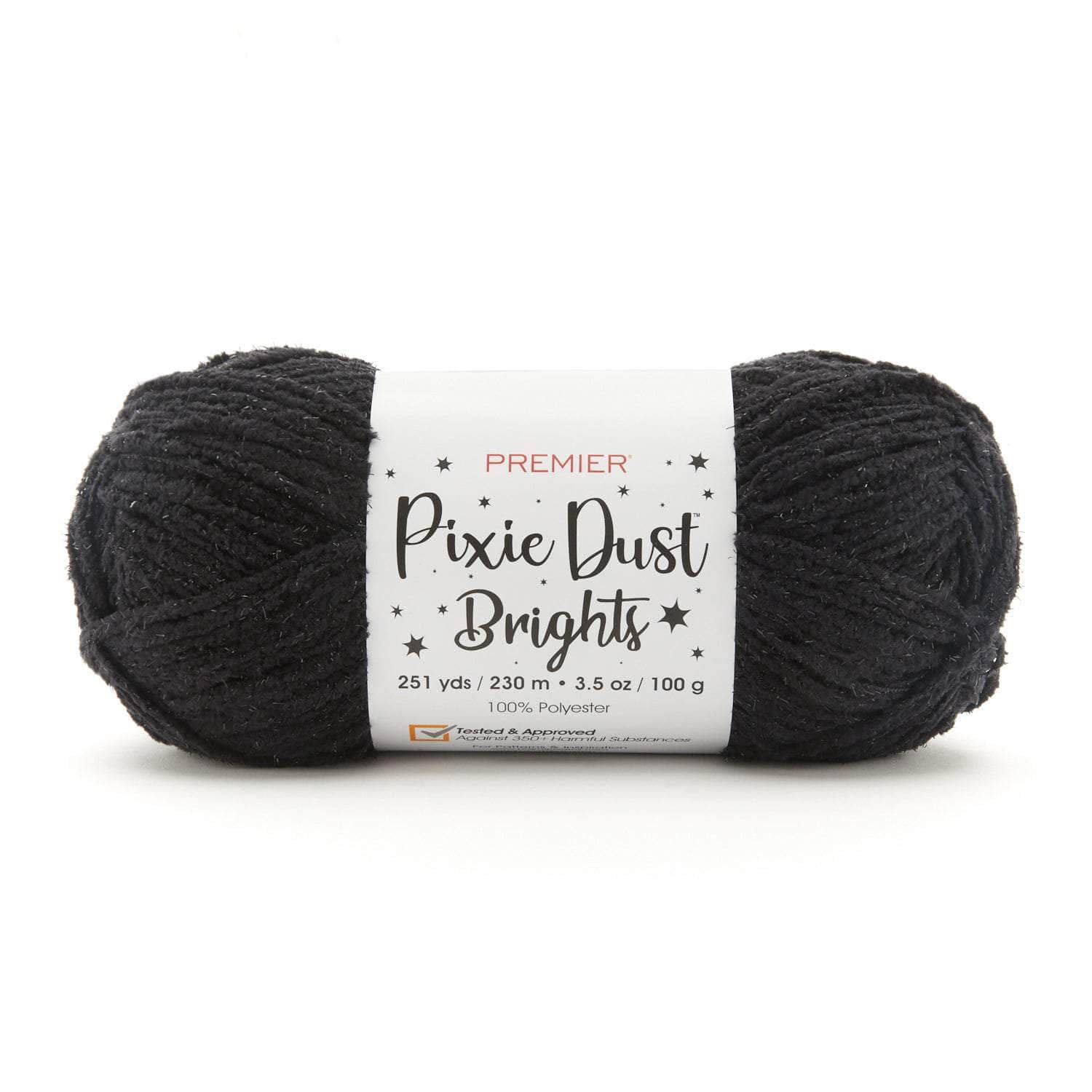 Premier Pixie Dust Brights Yarn-Black - Walmart.com