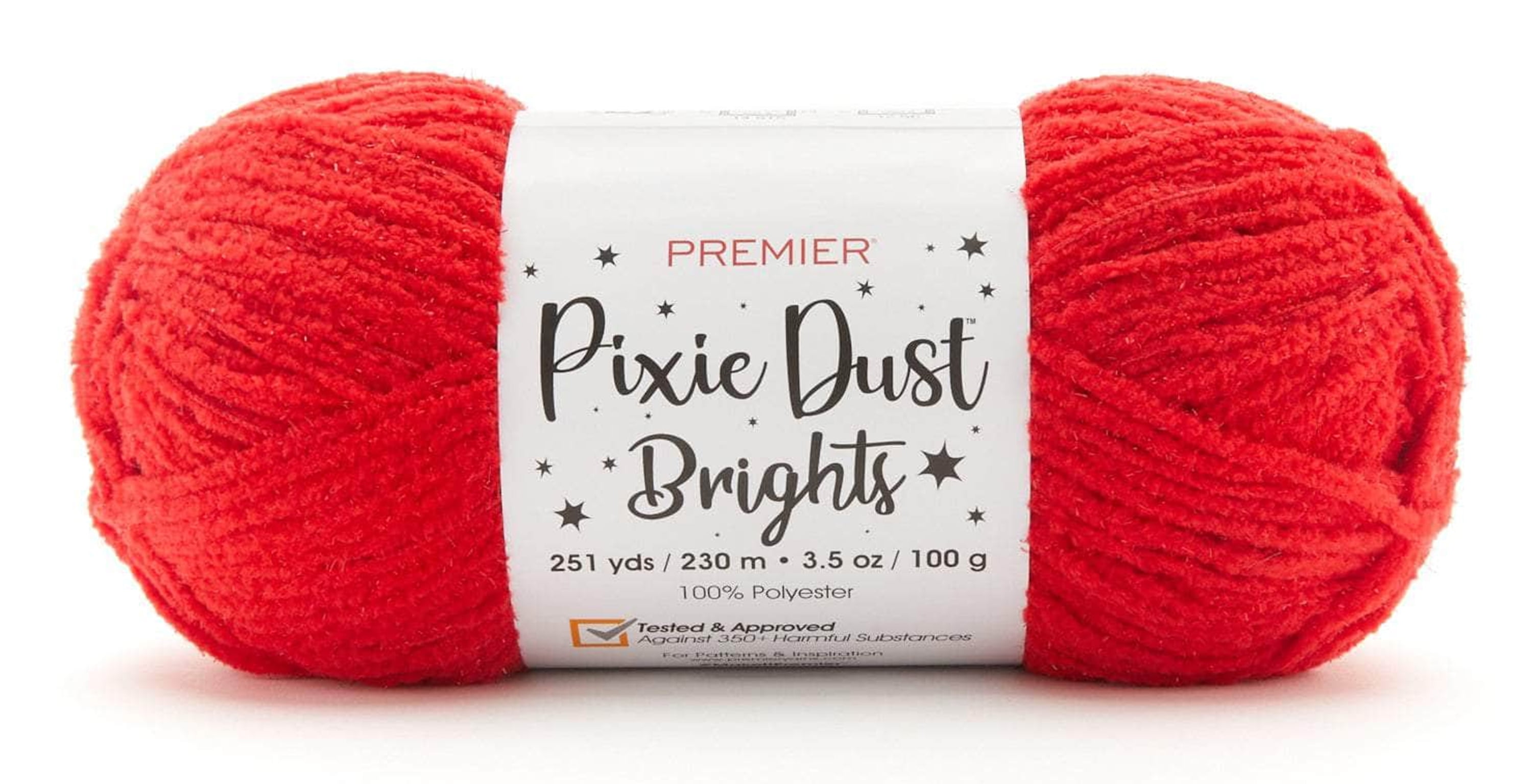 Premier Pixie Dust Brights Yarn-Red - Walmart.com