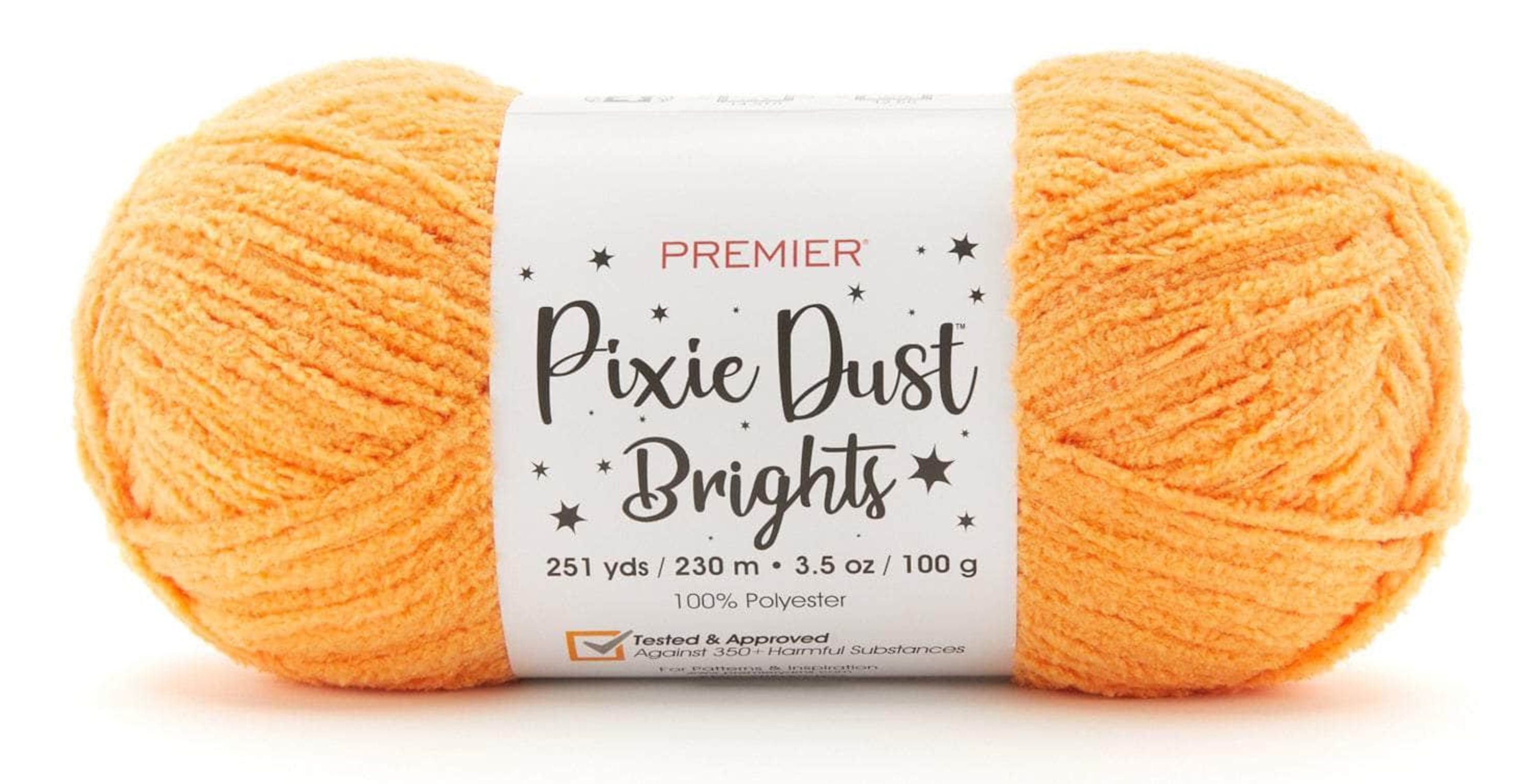 Premier Pixie Dust Brights Yarn-Tangerine - Walmart.com