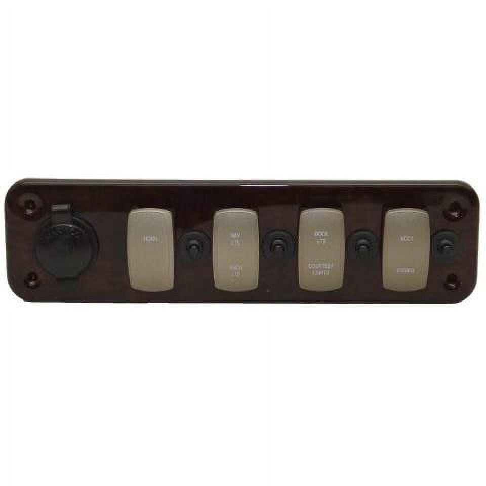 Premier Pontoon Boat Breaker Switch Panel | 10 1/4 x 2 3/4 Inch ...