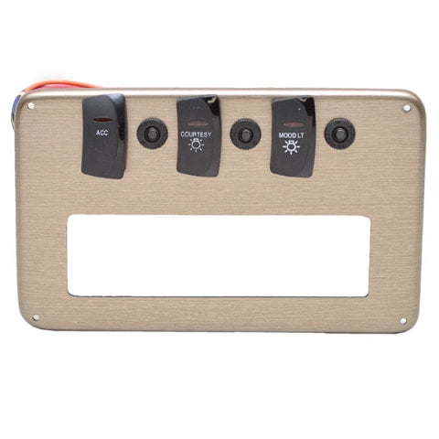 Premier Pontoon Boat Switch Panel | Brushed Bronze Plastic - Walmart.com