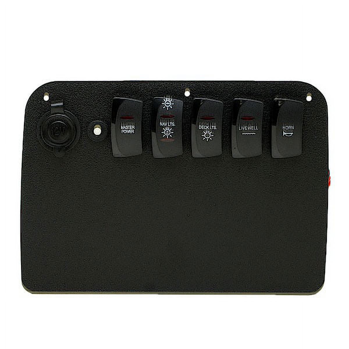 Premier Pontoon Boat Switch Panel K-388-007 | 10 x 7 Inch Aluminum ...