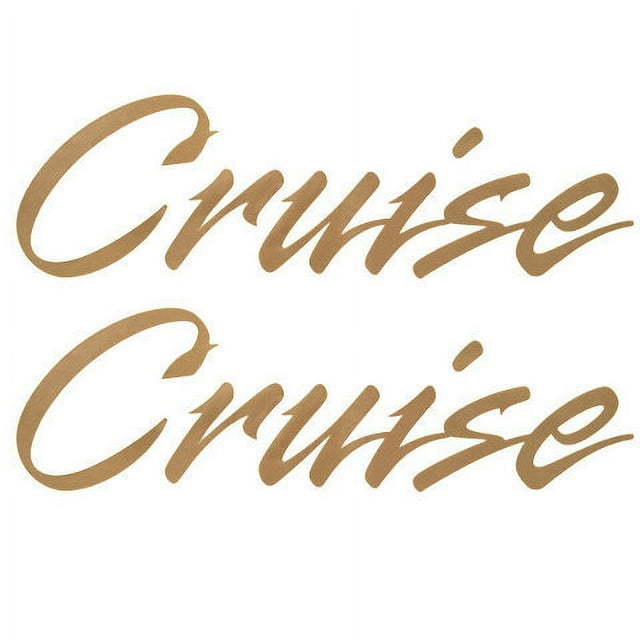 Premier Pontoons Boat Decal | Cruise Gold Stickers (Pair) - Walmart.com