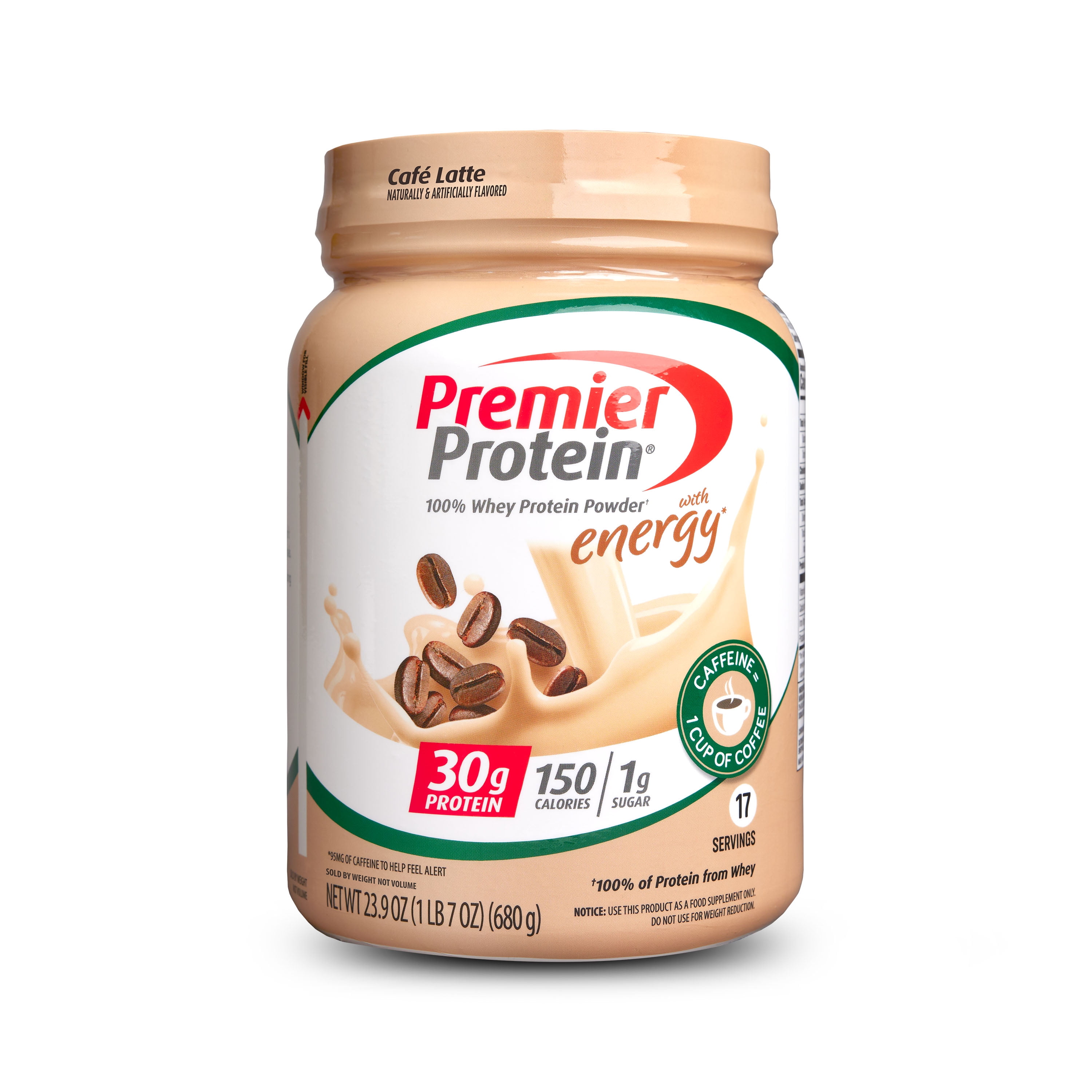 Premier Protein 100% Whey Protein Powder, Café Latte, 30g Protein, 23.9 ...