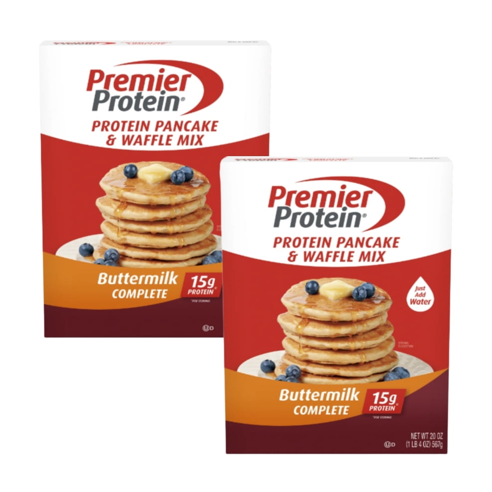 Premier Protein Buttermilk Complete Pancake Mix (Pack of 2) - Walmart.com