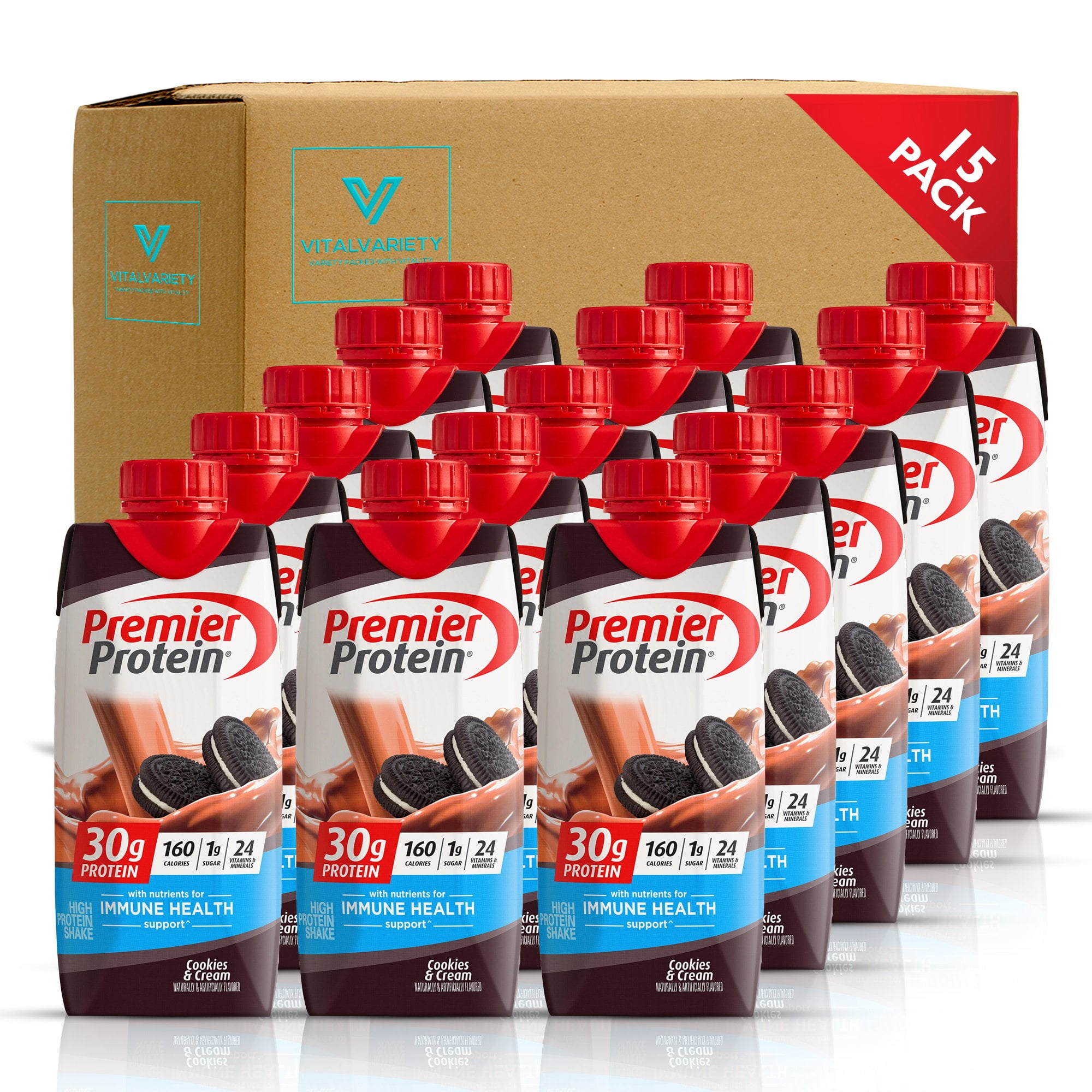 Premier Protein Cookies and Cream High Protein Shakes Variety Pack 11 ...