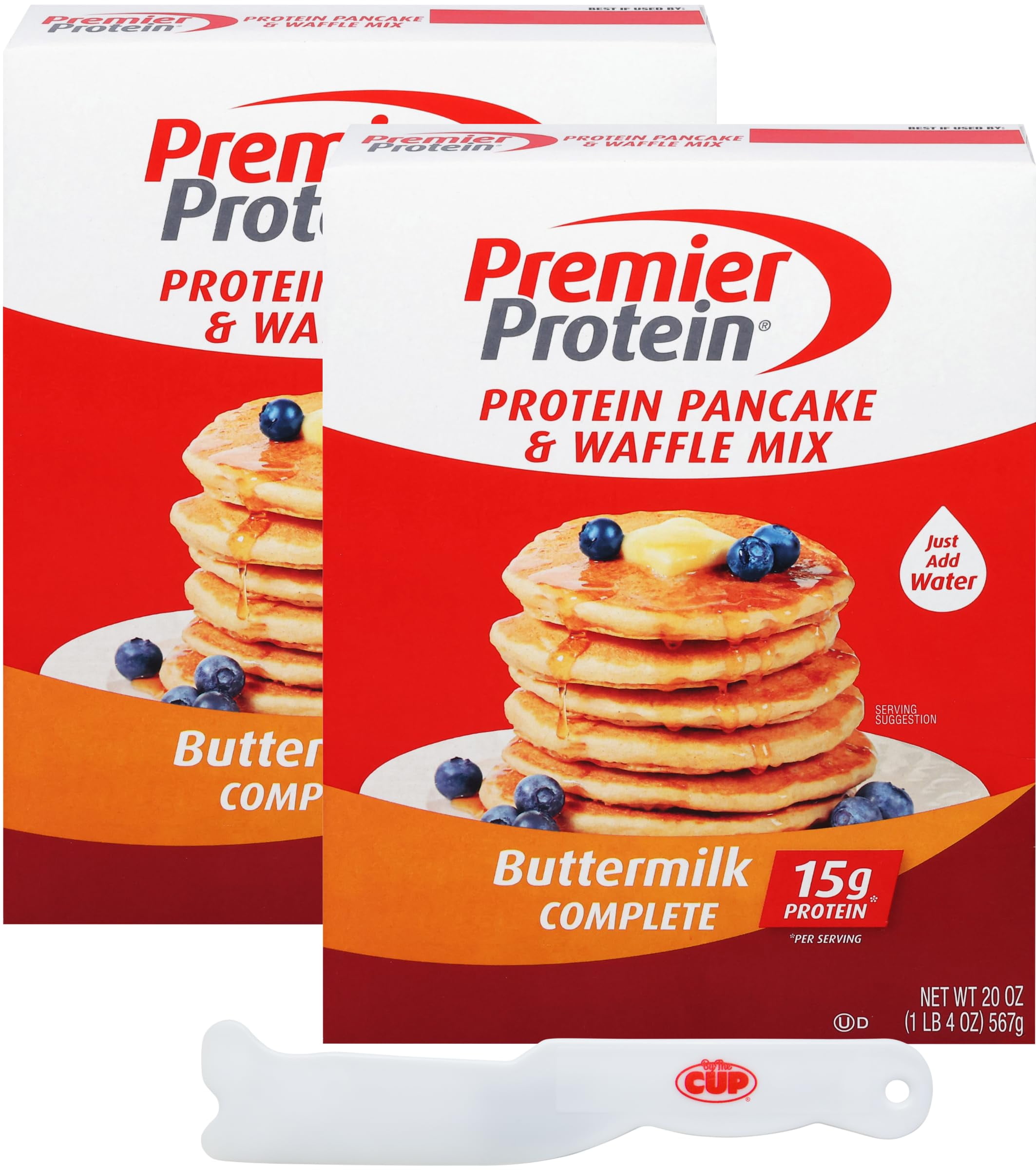 Premier Protein Pancake & Waffle Mix, Buttermilk Complete, 20 oz (Pack ...