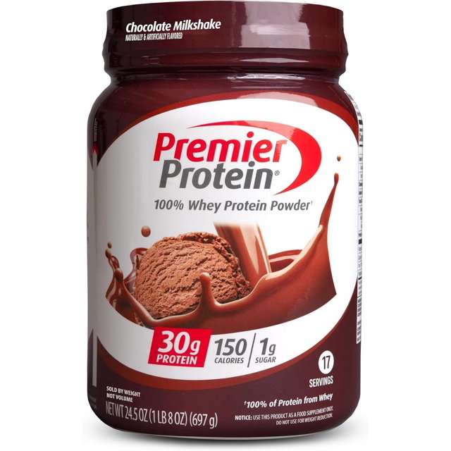 Premier Protein Powder, Chocolate Milkshake, 30g Protein, 1g Sugar, 100 ...