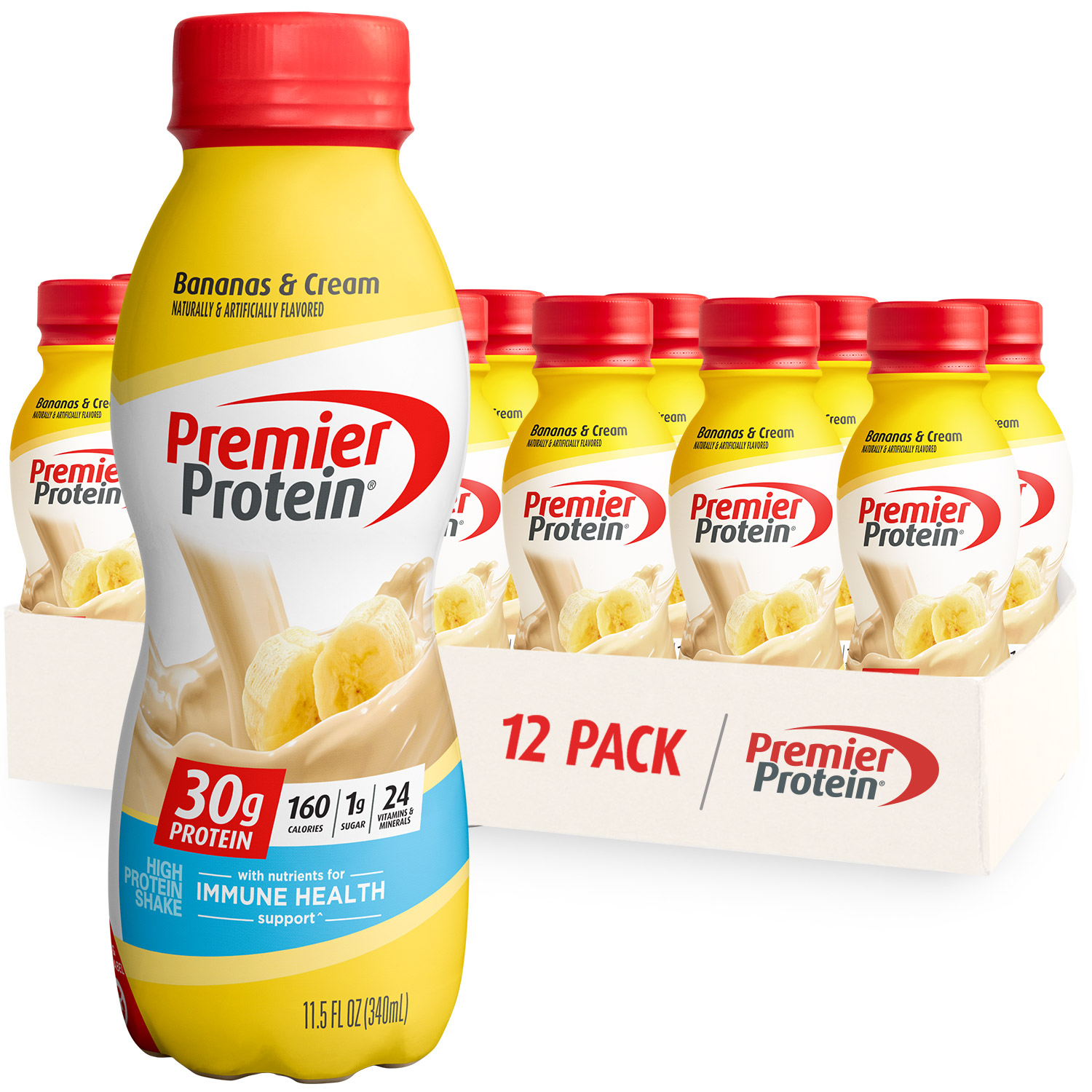 Premier Protein Shake, Chocolate, 30g Protein, 11 fl oz, 4 Ct - Walmart.com