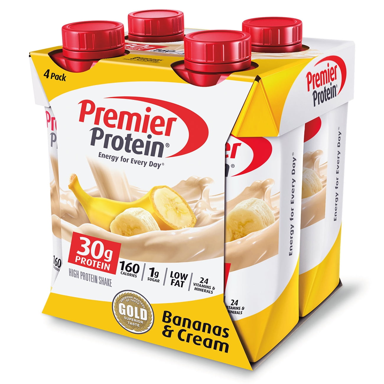 Premier Protein Shake for Immune Health, Bananas & Cream Flavor, 30g ...