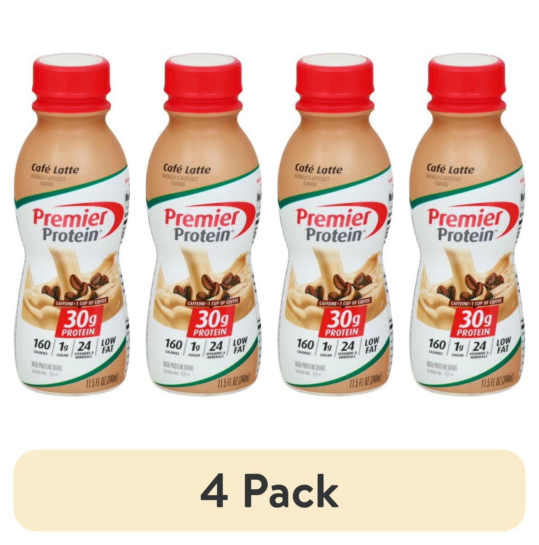 (4 pack) Premier Protein Shake, Café Latte, 30g Protein, 11.5 fl oz, 1 ...