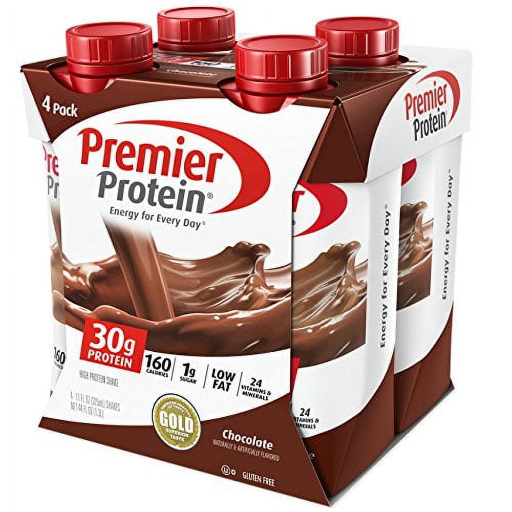 Premier Protein Shake, Chocolate, 11 oz, 18 Premier Protein Ready-to ...