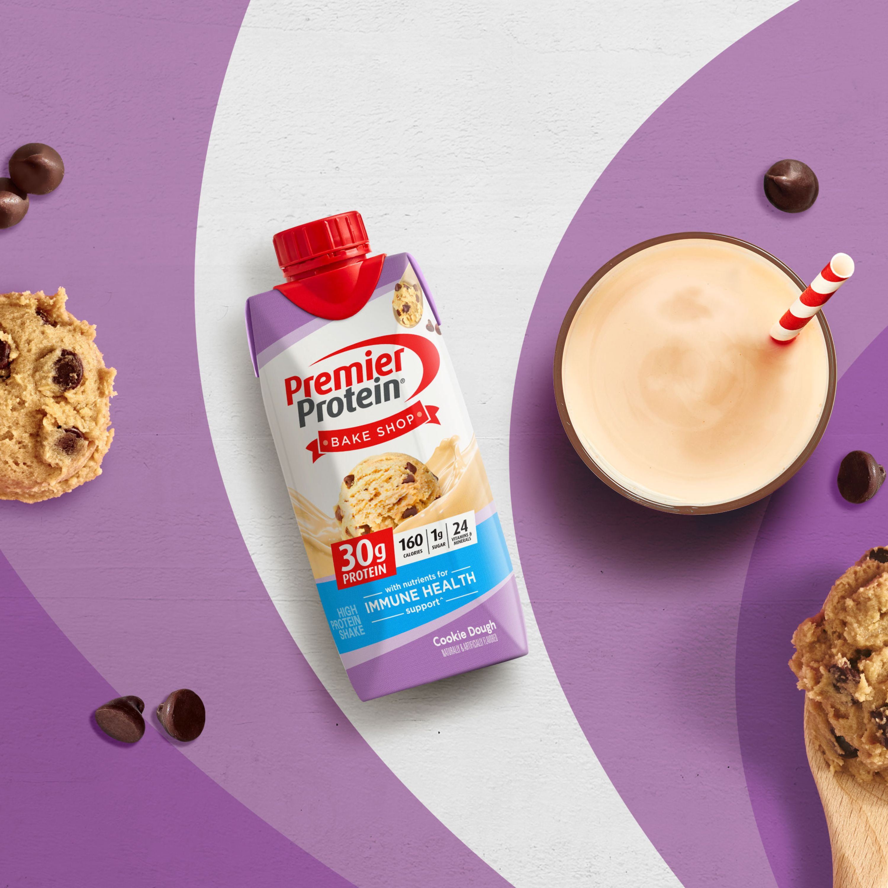 Premier Protein Shake, Cookie Dough, 30g Protein, 11 fl oz, 12 Ct ...