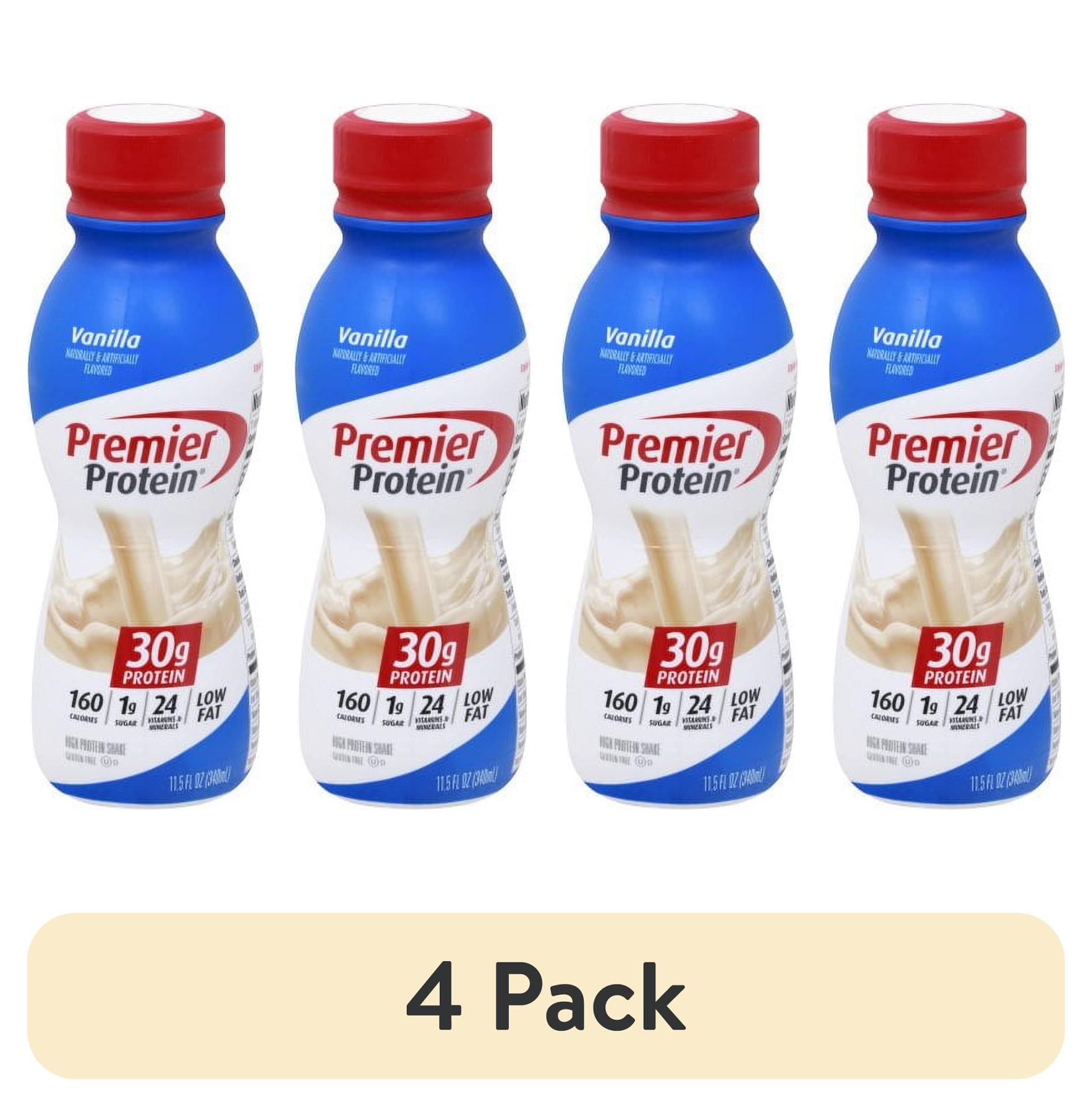 (4 pack) Premier Protein Shake, Vanilla, 30g Protein, 11.5 fl oz, 1 Ct ...