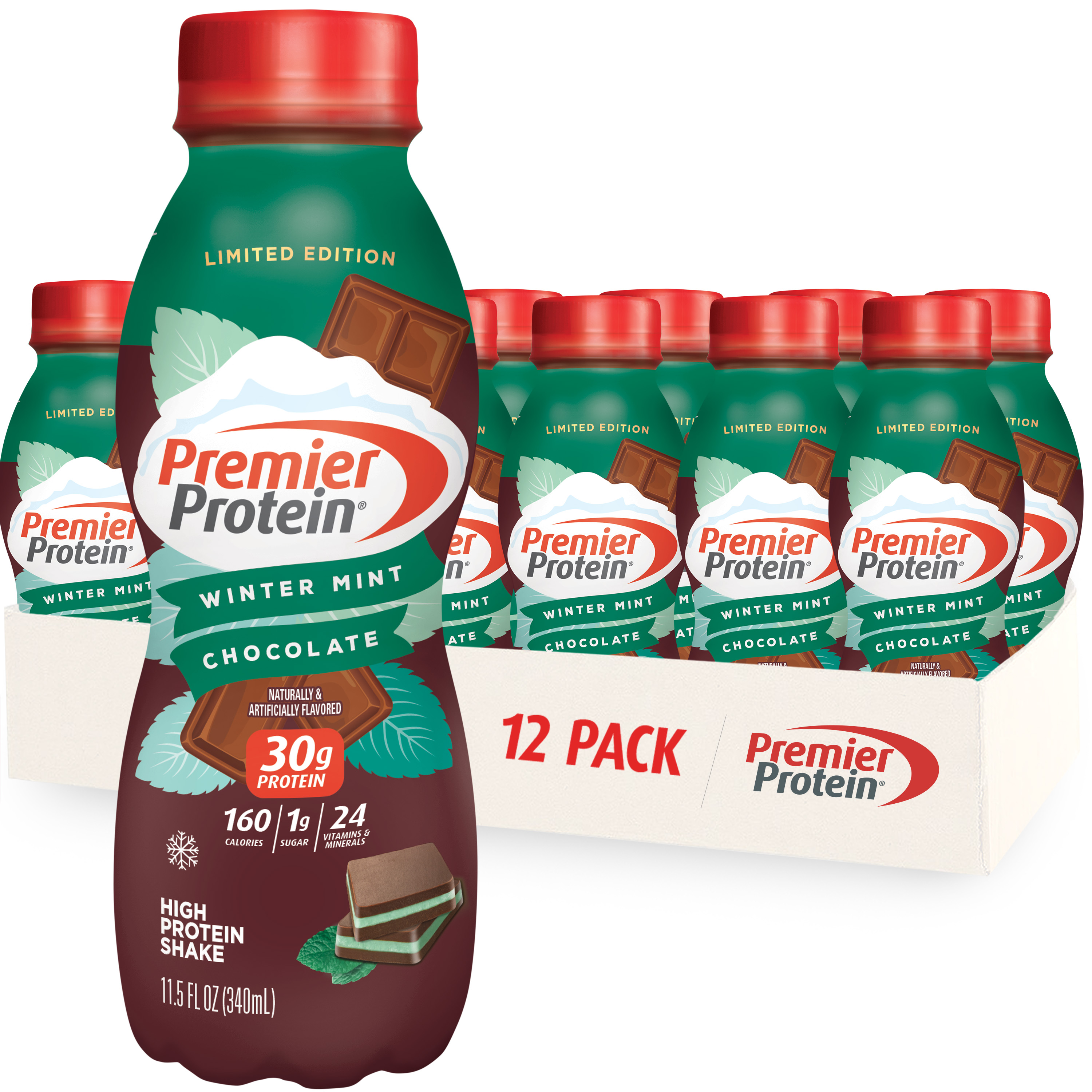 Premier Protein Shake, Chocolate, 30g Protein, 11 fl oz, 12 Ct ...