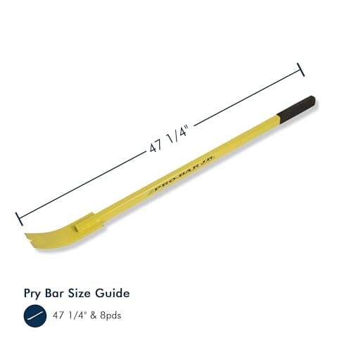 Premier Pry Bar Junior – Open Angle Heavy Duty Pro Bar | Leverage to ...