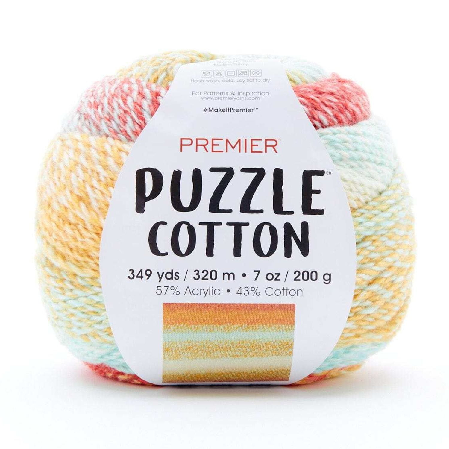 Premier Puzzle Cotton Yarn, Made of Acrylic and Cotton, Perfect Yarn ...