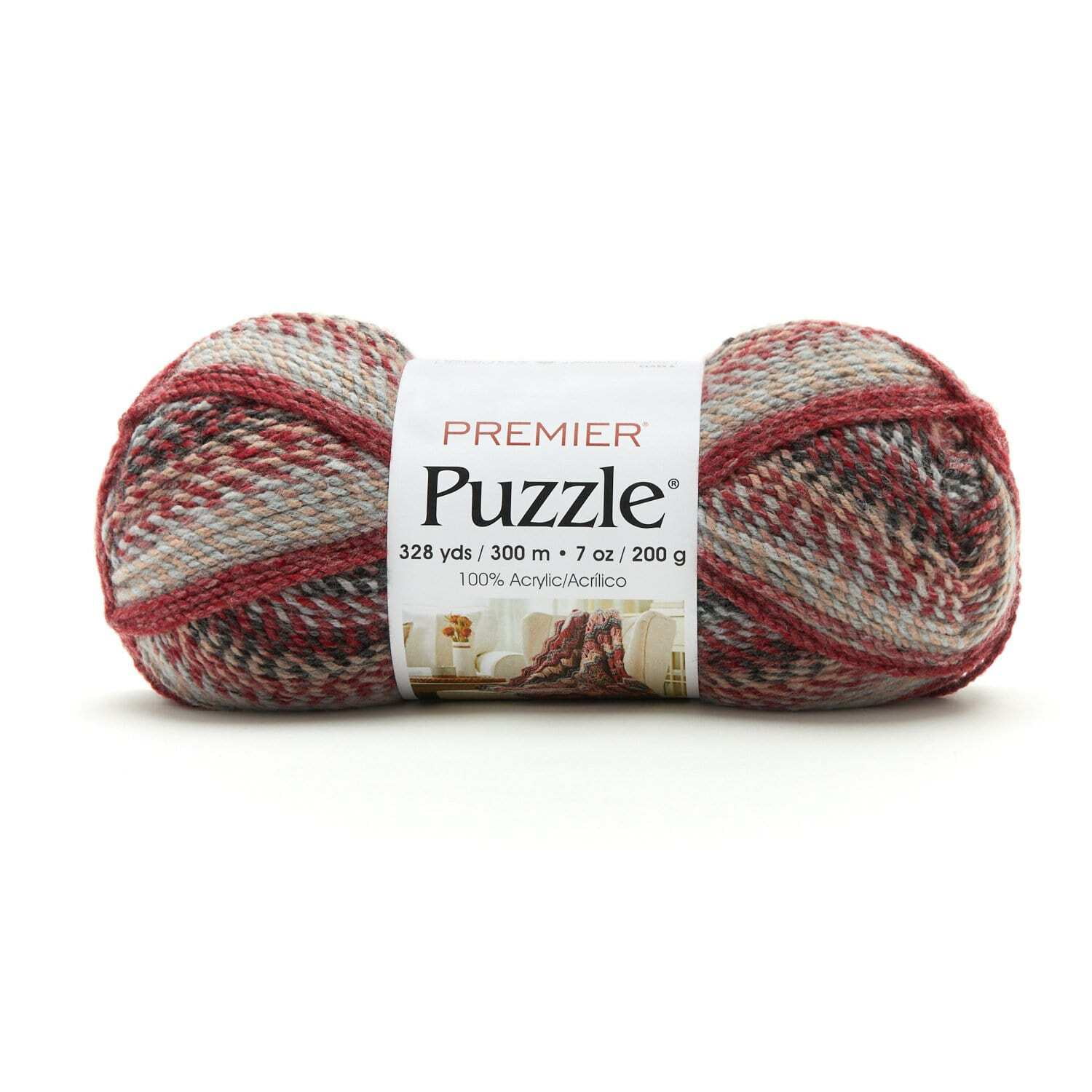 Premier Chunky Premium Acrylic Puzzle Yarn-Solitaire - Walmart.com