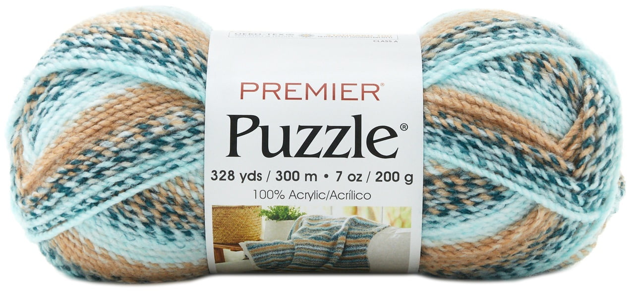 Premier Yarns Puzzle Yarn-Go Fish, Soft Washable, Bulky Acrylic, 4 ...