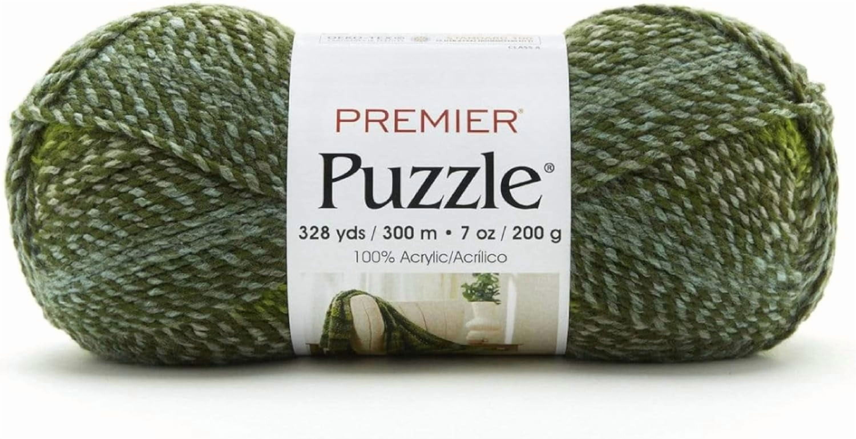 Premier Yarns Puzzle Yarn, Bulky Acrylic Yarn for Knitting and Crochet ...